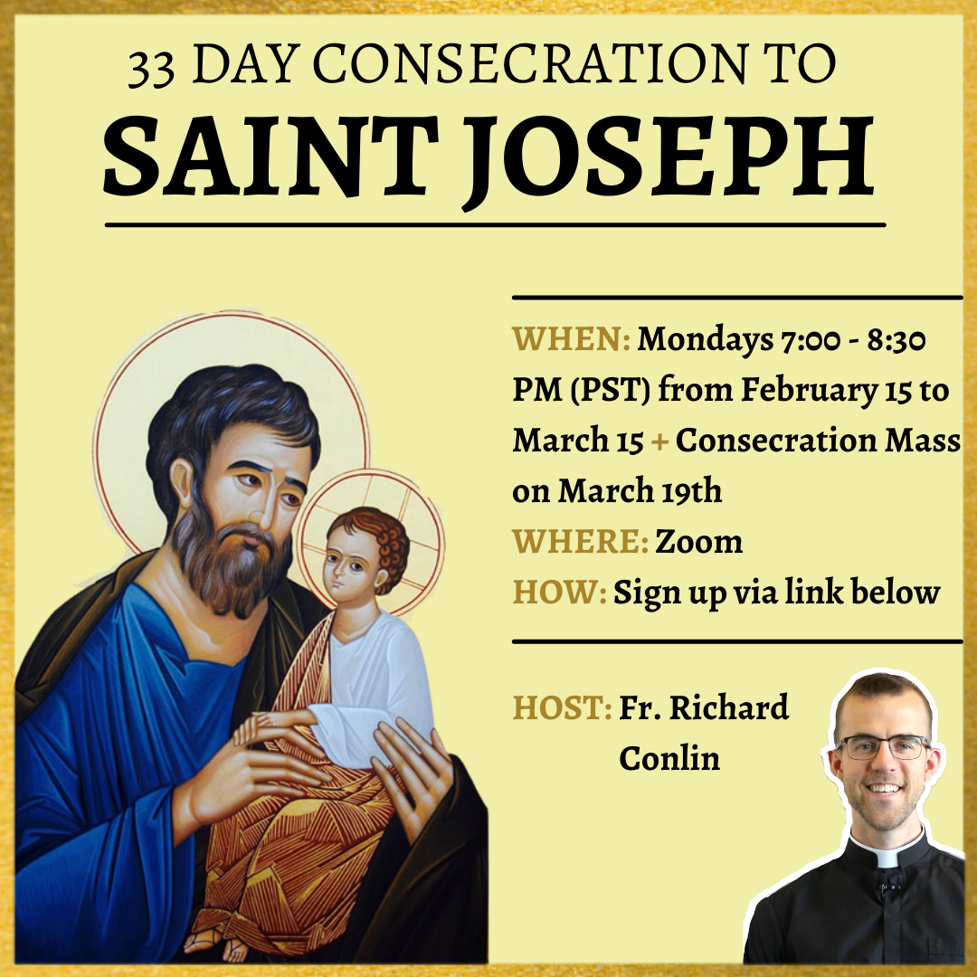 33 Day Consecration to St. Joseph | Fr. Richard’s Daily Videos ...